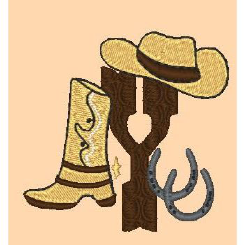 Cowboy Y machine embroidery designs