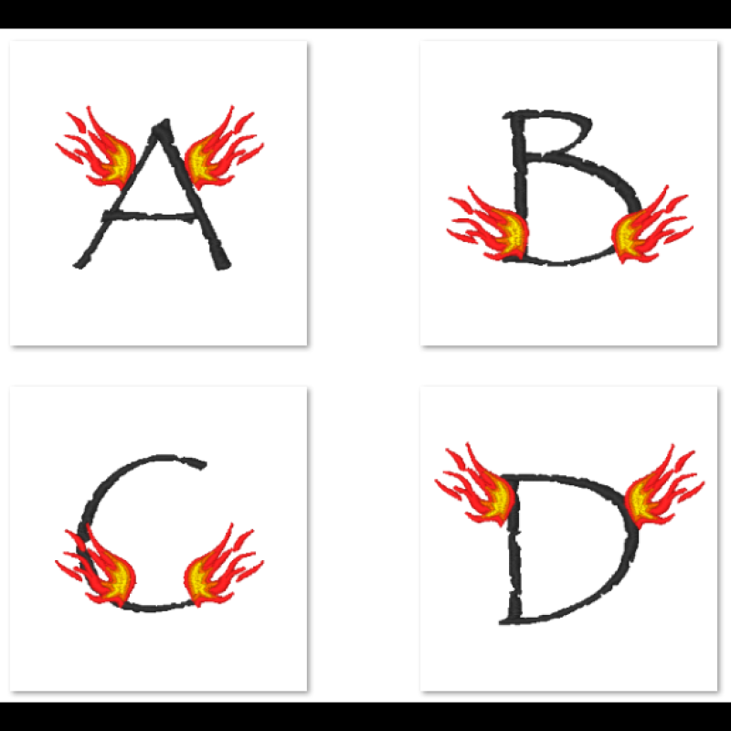 On Fire Alphabet